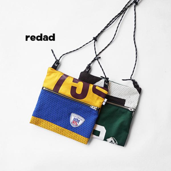redad (レダッド)uniform patchwork micro bagユニフォームパッチワークマイクロバッグredadよりuniform patchwork micro bagです。 NFL等メッシュ素材のユニフォームを解体しショル...