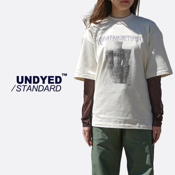 ― 自然の色彩と芸術性を纏う プリントTシャツUNDYED STANDARD（アンダイドスタンダード）の 30/2 Karl Blossfeldt Pt-T (KUNSTAR) は、植物写真で知られる芸術家カール・ブロスフェルトの作品を落と...