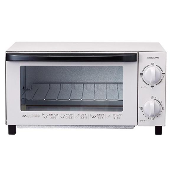 小泉 オーブントースター KOS-1034/H グレー・50/60Hz共用・シンプルで使いやすい・ヒーター3段階仕様