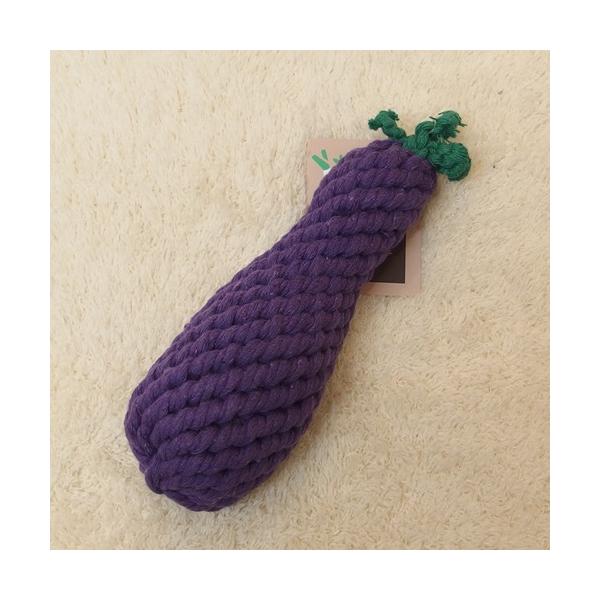 ロープでできた可愛い野菜シリーズ。もぐもぐ、かみかみワンちゃん大喜び。■サイズ：H205×W60mm　重さ約111g■材質：本体　綿60%、ポリエステル40%■原産国：中国■販売元：株式会社アルク・ロース