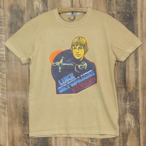 JUNK FOOD ジャンクフードメンズ TシャツSTAR WARS LUKE SKYWALKERルークスカイウォーカーエピソード6から伝説のジェダイ「ルーク・スカイウォーカー」が登場。深みのあるキャメルカラーにビンテージプリントが絶妙にマ...