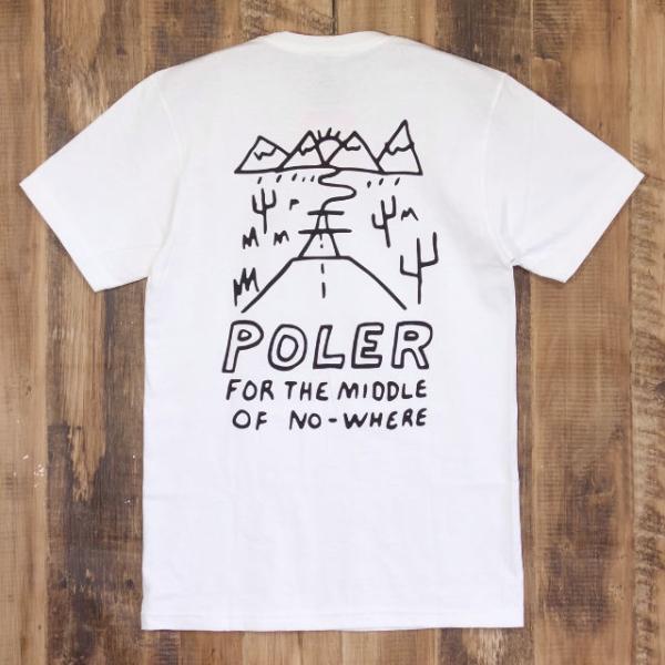 POLER ポーラーNOWHERE TEEメンズ 丸胴Tシャツホワイトポーラーからブランドの個性が光る一着が登場。ホワイトボディに山脈を彷彿とさせる独創的なロゴが映える、爽やかでインパクトのあるデザインです。肌馴染みの良いコットン100%素...