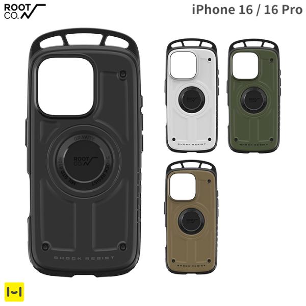 ★商品ROOT CO. GRAVITY Shock Resist Case Pro.★ カラーブラックホワイトカーキコヨーテ★ キーワードiPhone16 ケース iPhone16Pro ケース ROOT CO. アイフォン16ケース アイ...
