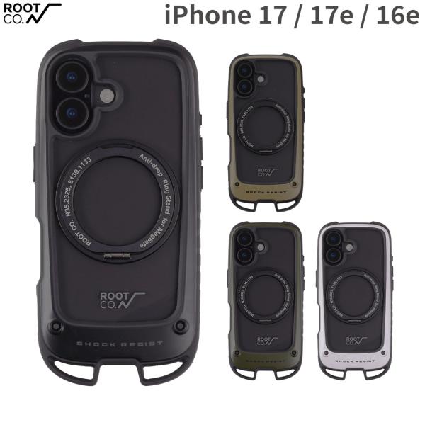 商品名  [iPhone 17/17e/16e専用]ROOT CO. GRAVITY Shock Resist Case Hold Plus.  対応機種  iPhone 17  iPhone 17e  iPhone 16e  種類  ブラ...