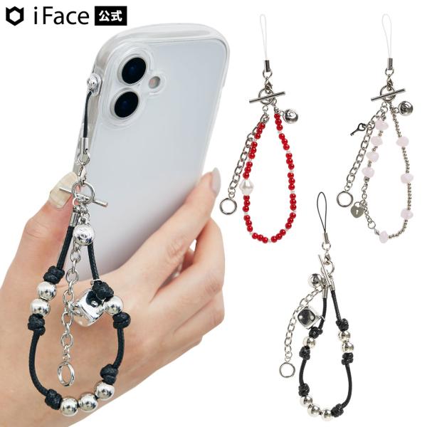 ▼商品iFace Phoneチャーム(2way)▼カラーレッドピンクブラック▼キーワードスマホストラップ ハンドストラップ 携帯ストラップ スマホストラップ 手首 スマホハンドストラップiFace アイフェイス iフェイス Hamee ハミ...