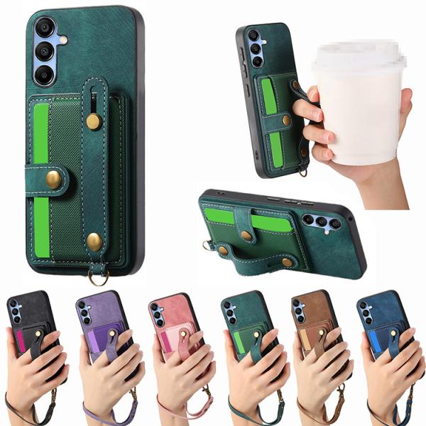 落下防止ベルト PUレザー サムスン ギャラクシー A55 5G 衝撃吸収 スマホケース スマホカバー ストラップ穴