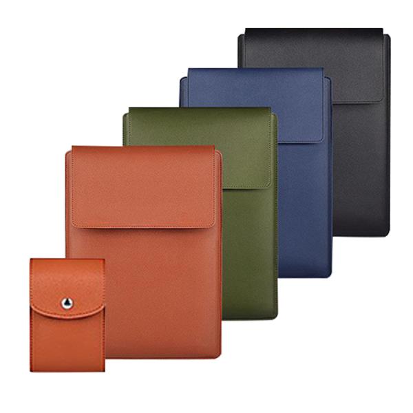 LAVIE Direct PM ケース カバー 13.3インチ 電源収納ポーチ付き PU レザー カバー かばん型 バッグ型 カバン型 セカンドバッグ型 ポケット付き ノートPC電源収納バッグ付き