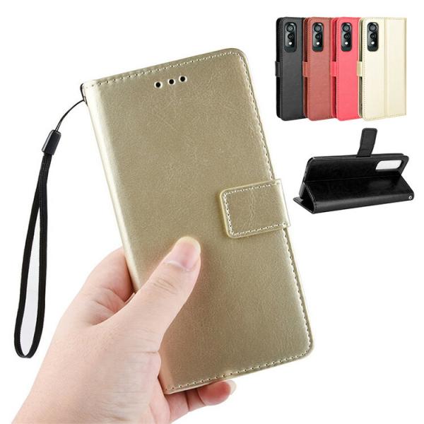 京セラ Android One S8 (S8-KC) ケース/カバー 手帳型 かわいい レザー ストラップ付き スタンド機能 カード収納 PUレザーケース 京セラ Kyocera京セラ