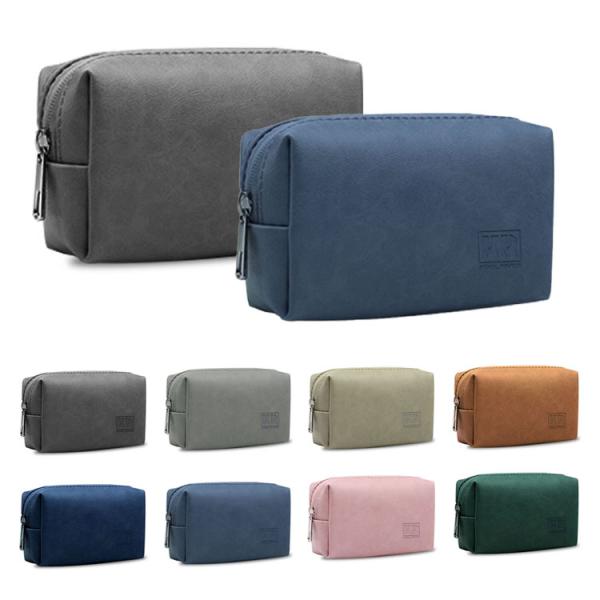 電源収納ポーチ PUレザー調 電源 収納ポーチ 撥水 PC周辺機器整理収納 電源収納バッグ 充電器 まとめて収納 トラベル 旅行 トラベルグッズ 便利電源収納ポーチ PC周辺小物収納ポーチ やケーブルや充電器