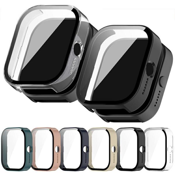 プラスチック+強化ガラス 液晶保護カバー ナッシング CMF Watch Pro 衝撃吸収 スマートウォッチ ハードカバー 透明