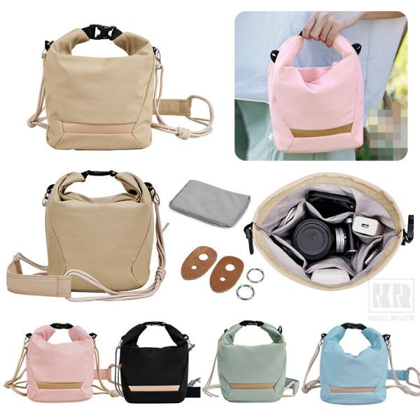 かわいい 一眼カメラ本体と交換レンズや電源アダプターなどのアクセサリーが収納可能 ダブルズームキット一式の収納に最適なカメラバッグ パナソニック ルミックス DC-TZ99