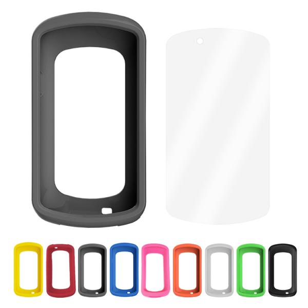 Garmin Edge 1040 シリコンケース/カバー Edge 1040 Solar シリコン保護カバー + 液晶保護フィルム 耐衝撃 カバー 画面保護 傷防止 PET フィルムガーミン エッジ1040 シリコン保護カバー +