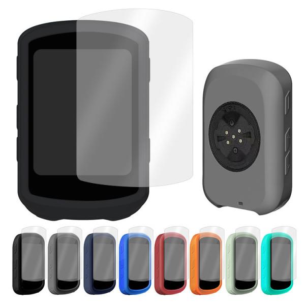 Garmin Edge 540 シリコンケース Edge 840 カバー シリコン保護カバー + 液晶保護フィルム Edge 540 Solar Edge 840 Solar 耐衝撃 カバー シリコンカバーシリコン保護カバー + 液晶保護フ...