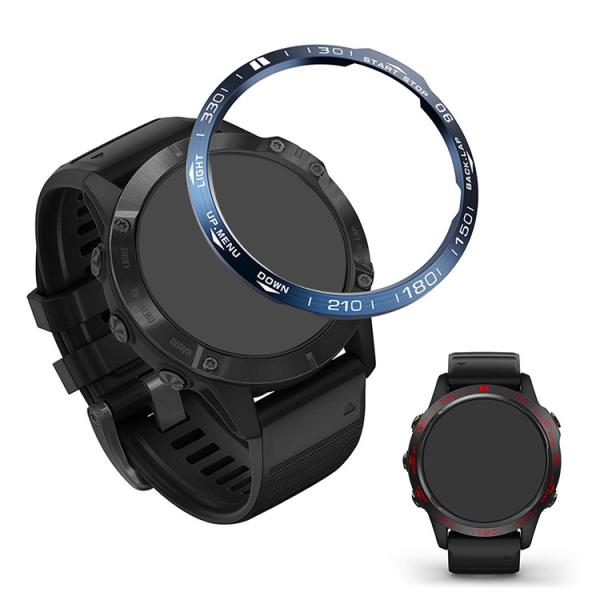 GARMIN (ガーミン) Fenix 6 /6 Pro ベゼルリング 保護カバー ベゼルリングフレーム ステンレス 耐衝撃 超簿 取付簡単 粘着式 ガーミン スマートウォッチGARMIN(ガーミン) Fenix 6 /6 Pro