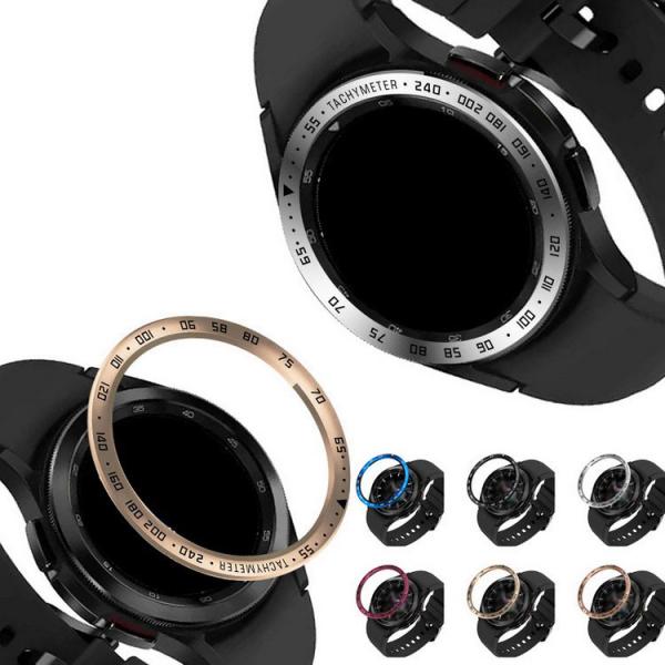 Galaxy Watch 4 Classic 42mm/46mm ベゼルリング 保護カバー ベゼルリング フレーム ステンレス 超簿 取付簡単 粘着式 ギャラクシーウォッチギャラクシーウォッチ4 Classic 42mm/46mm