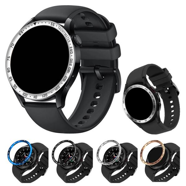 Galaxy Watch 6 Classic ベゼルリング 保護カバー ベゼルリングフレーム ステンレス 取付簡単 粘着式 ギャラクシーウォッチ6 クラシック 43/47mm粘着式で簡単取り付け