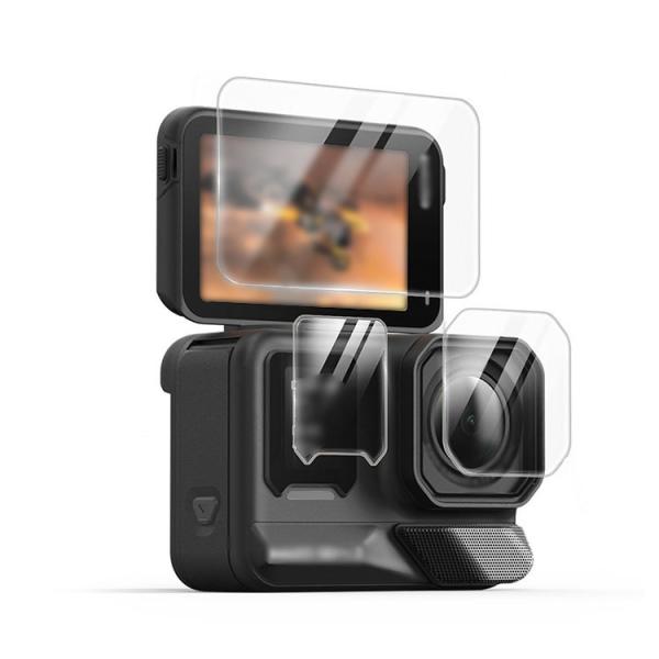 カメラレンズ+液晶保護フィルム 保護フィルム 液晶保護 シールド 傷防止 シート インスタ360 エースプロ2 強化ガラスフィルム