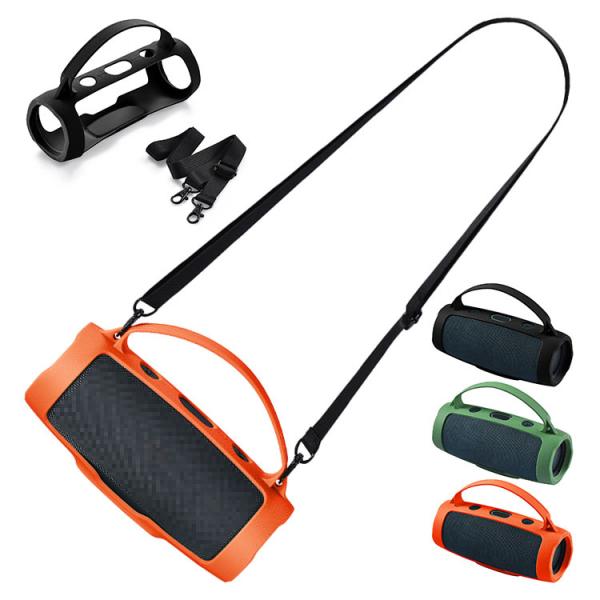 JBL Charge Essential 2 ケース カバー シリコン 耐衝撃 ショルダー紐 ストラップ/肩掛け紐 ストラップ付き 手提げ ジェイビーエル スピーカーカバーシリコン ソフトケース ソフトカバー ジェービーエル