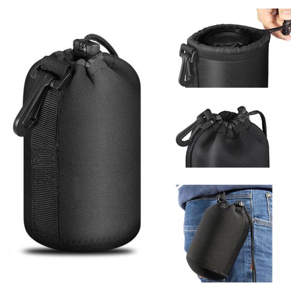 CANON キヤノン RF-S14-30mm F4-6.3 IS STM PZ カメラレンズ保護ポーチ 収納袋 カメラレンズケース レンズケース レンズポーチ レンズバッグ カメラレンズ保護ポーチ