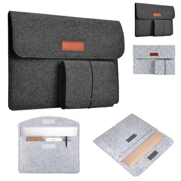 Let's note SR3 QR4 ケース / カバー 12.4インチ かわいい 電源収納ポーチ付き フェルト バッグ型 カバン型 シンプル ポケット付き セカンドバッグ型ケーブル/マウス収納に便利なポケット付き