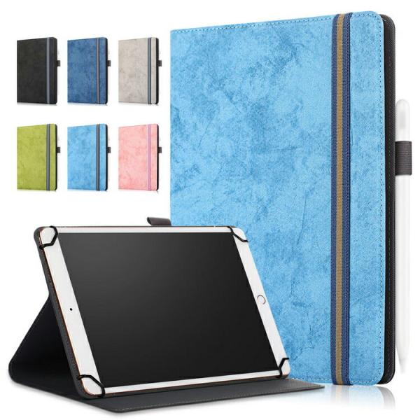 アイリスオーヤマ LUCA TM083M4V1-B 8インチ 手帳型レザー ケース 衝撃吸収 手帳型カバー タブレットケース タブレットカバー