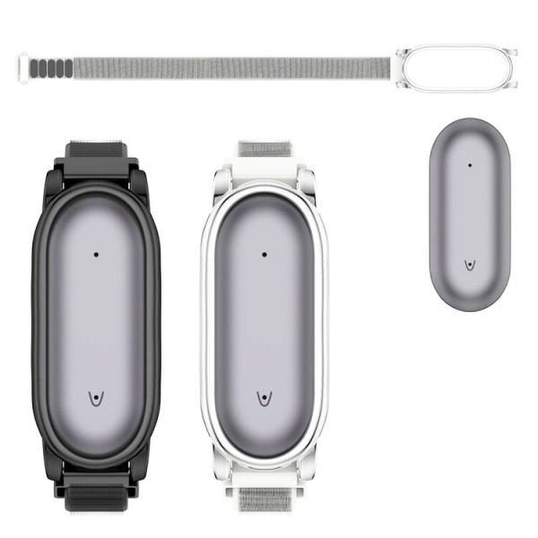 プラスチックハードケース＋マジックテープ ナイロンベルト 衝撃吸収 ウェアラブルAIメモリーカプセル PLAUD NotePin / NotePin S 落下防止 アクセサリー おすすめ