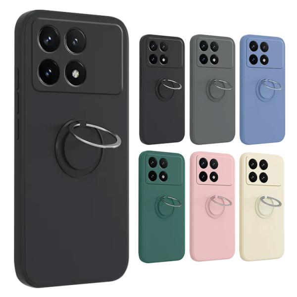 片手持ちに便利なリング付き TPU ソフトケース 小米 シャオミ POCO X6 プロ 衝撃吸収 android スマホケース スマホカバー ストラップ穴 おすすめ