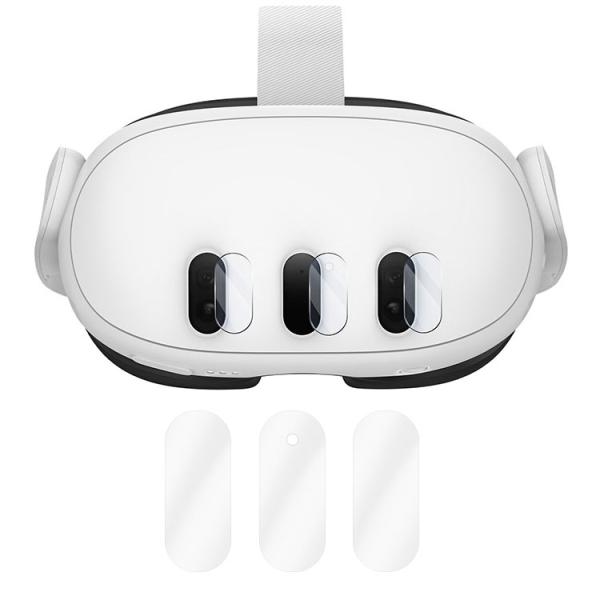 Meta Quest 3 カメラカバー ガラスフィルム カメラ保護 強化ガラス レンズ保護 保護フィルム メタ クエスト3 VR・MRヘッドセット アクセサリー おすすめフィルム 保護 強化ガラス保護フィルム 液晶保護フィルム