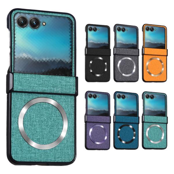 片手持ちに便利なリング付き PUレザー + プラスチック ストラップホール付き モトローラ レーザー60 / 60 ウルトラ 衝撃吸収 android おすすめ 可愛い お洒落