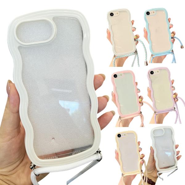 ウェーブ 波型 なみなみ 耐衝撃 TPU ソフトケース アップル アイフォン 17e / 16e 衝撃吸収 可愛い お洒落 おすすめ