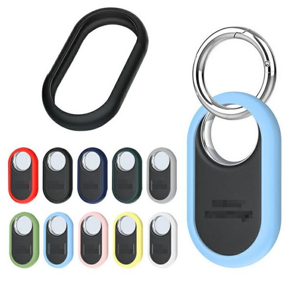 Galaxy SmartTag2 ホルダー ケース カバー カラビナ付き保護ケース エアタグ 紛失防止 シリコン保護カバーギャラクシースマートタグ2ロケーショントラッカー