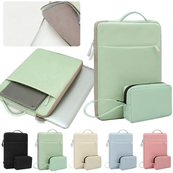 Lenovo ThinkBook 14 Gen4 AMD 14インチ ケース カバー 電源収納ポーチ付き かわいい キャンバス調 手提げ 撥水 バッグ型 カバン型 シンプル ポケット付き電源収納ポーチ付き