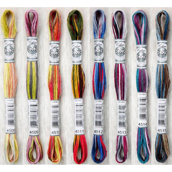 注文個数によりお届け予定日が変更になる場合があります。※在庫ありの商品でも、店頭の在庫と共有しております為、取り寄せになる場合があります。TownColiris(コロリ）は、4色がひとつの糸に繋がったマルチカラーの25番刺しゅう糸。ただシン...