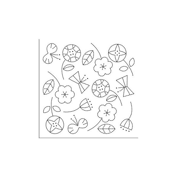 注文個数によりお届け予定日が変更になる場合があります。※在庫ありの商品でも、店頭の在庫と共有しております為、取り寄せになる場合があります。お好みの柄と刺し子糸を組み合わせてお楽しみいただけます布だけのパックです水で消える図案入り[出来上がり...