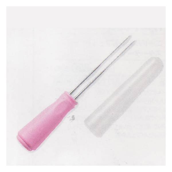 注文個数によりお届け予定日が変更になる場合があります。※在庫ありの商品でも、店頭の在庫と共有しております為、取り寄せになる場合があります。交換式のニードルホルダー。小回り抜群でスピードもアップ！極細2本付き。[サイズ] :直径約1.4cm×...