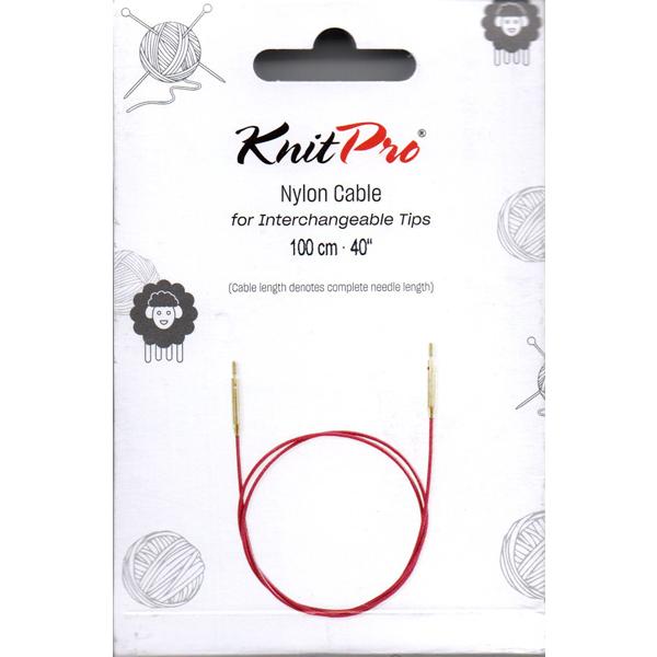 ※外箱がビニール袋から紙製に変更になります。在庫によってパッケージが違います。注文個数によりお届け予定日が変更になる場合があります。カラフルで編みやすいニットプロの付け替え式の輪針専用のケーブル部分です長さ100cm用（針先から針先の長さ）...