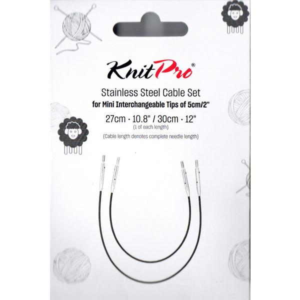 ミニ交換ケーブルは、袖、靴下、ベビー用品、アクセサリーなどの小さな輪編みに最適です。KnitProの交換針先に合わせて設計されたこれらのミニケーブルは、13cmと17cmがそれぞれ1本ずつで、27cmと30cmのIC針を編むことができ、滑ら...