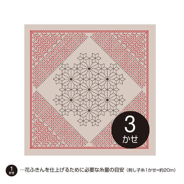 ※在庫ありの商品でも、店頭の在庫と共有しております為、取り寄せになる場合があります。ニュアンスカラーの刺し子もめんに、寄せ模様をプリントした花ふきん布パックです。刺し子、一目刺し、くぐり刺しなどの多彩な技法が1枚の花ふきんに組み合わされたデ...