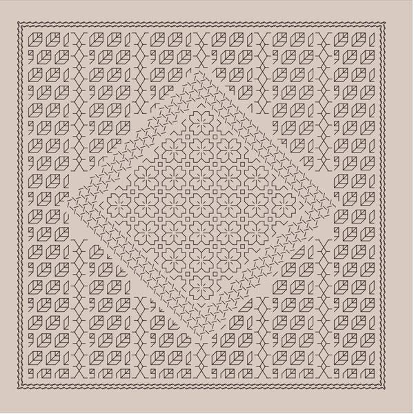 注文個数によりお届け予定日が変更になる場合があります。※在庫ありの商品でも、店頭の在庫と共有しております為、取り寄せになる場合があります。お好みの刺し子糸（別売）を組み合わせてお楽しみいただけます布だけのパックです水で消える図案入り[出来上...