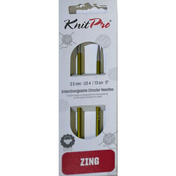 ニットプロZINGの付け替え式輪針の交換用針先サイズ：3.50mm日本サイズで4号と5号の間、5号より0.1mm細いですmmサイズ表示の針先になります