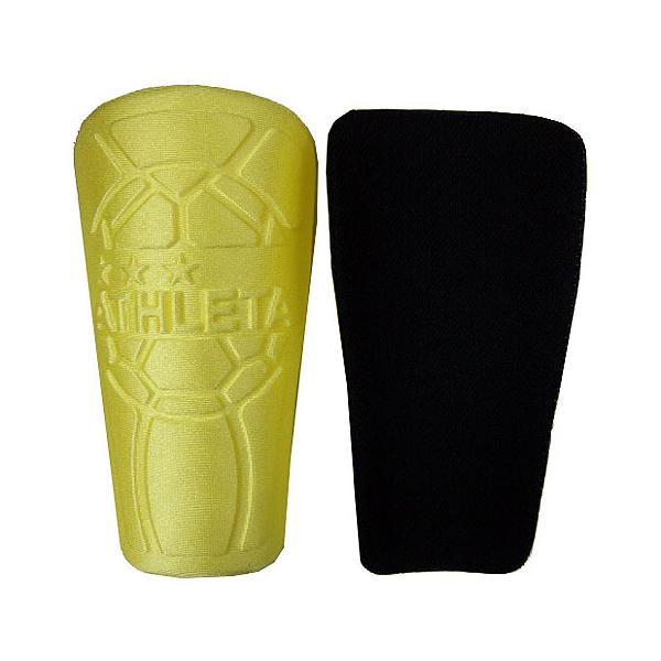 圧倒的な人気を誇る「ATHLETA」のシンガード(レガース)。◆制菌加工素材バイオガード素材：表/2wayトリコット、ナイロン100％　中/ポリエチレン100％　裏/バイオガード制菌加工、ポリエステル100％カラー：イエローサイズ：フリー