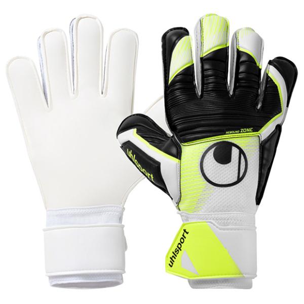 ウールシュポルト、大人/メンズ用GKグローブ。試合から練習まで使えるソフトパーム。グリップ力と耐久性のバランスが取れたソフト系パームのパフォーマンスモデル。子供/ジュニア対応。◆リバウンドゾーンパーム：ソフトフィンガーカット：クラシックサイ...