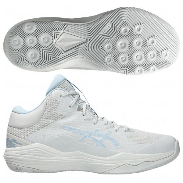 アシックス、大人/メンズ用バスケットボールシューズ「NOVA FLOW 2」。バスケットボールを楽しむプレーヤーやエントリープレーヤーにおすすめのコンフォートモデル。アッパーのメイン素材にメッシュを採用。足首周りにフォーム材を内蔵しシュータ...