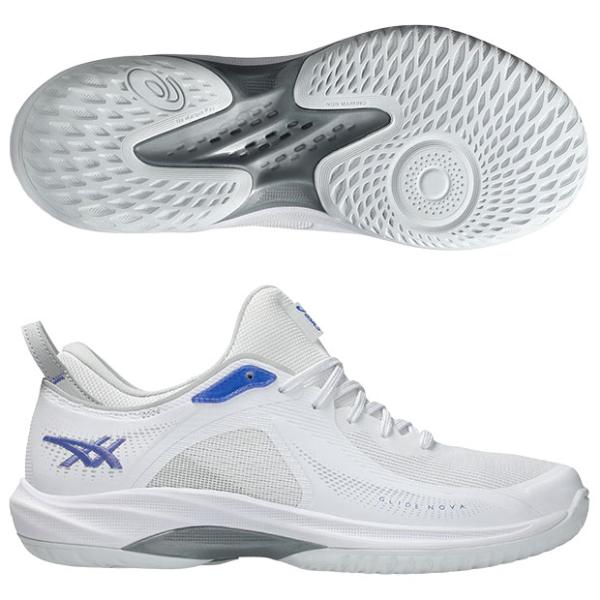 アシックス、大人/メンズ用バスケットボールシューズ「GLIDE NOVA FF 4」。シュータンを縦に2分割したスプリットタン構造が、フィット性と着脱のしやすさを両立。サポート性に優れたアッパーと中足部のトラスティックが素早い動きをサポート...