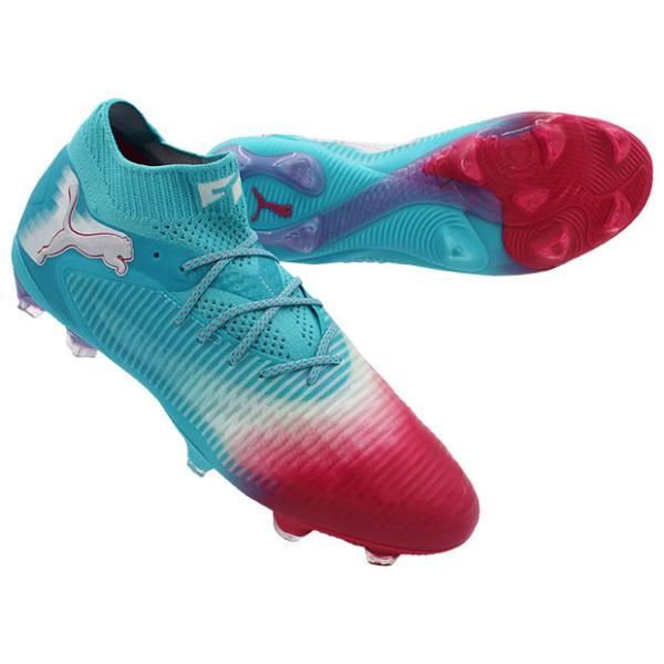 プーマ、大人/メンズ用サッカースパイク。リチャージパック(RE-CHARGE PACK)。創造力を解き放ち、違いを生み出すプレイヤーのために作られた新しいフィットのサッカーブーツ、アルティメットモデルスパイク。ニューヨーク発のスポーツ用品専...