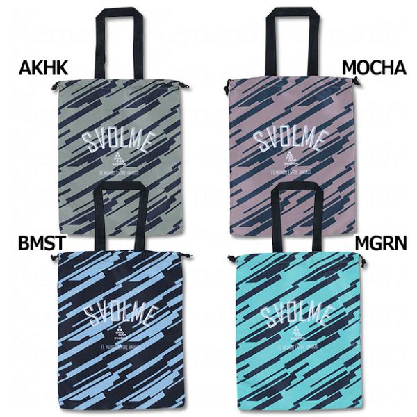 人気急上昇ブランド・スボルメ、シューズケース。持ち運びに便利なトートバッグ型のシューズ袋。縫製に消臭機能糸を使用。シューズだけでなく様々な用途に使用可能。◆消臭素材：タフタ品質：ポリエステル100％サイズ：F(約32×42cm)モデル：20...