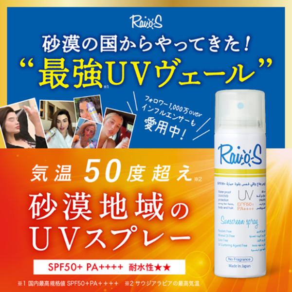 ライオス、日焼け止めスプレー。紫外線吸収剤をカプセルコーティングした、肌に優しく全身に使用可能な日焼け止め。毛穴に詰まりにくい酸化亜鉛フリー。耐水性に優れながらも石けんで洗い流し可能。UVチェッカーキャップで紫外線レベルをチェック可能。◆S...