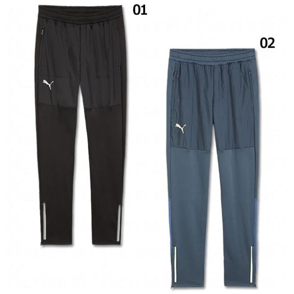 プーマ、子供/ジュニア/キッズ用トレーニングパンツ。ウインターシーズンのトレーニングに対応したサッカーチームウェアシリーズ「INDIVIDUAL WINTERIZED」コレクション。異素材切り替え仕様のロングパンツ。スリムフィット仕様。◆w...