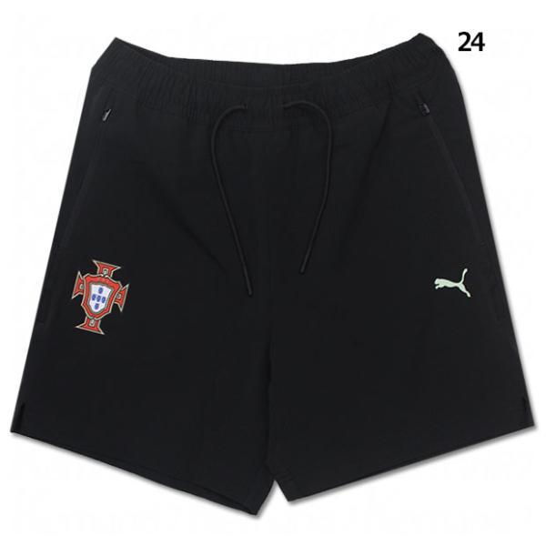 ポルトガル代表、大人/メンズ用トレーニングショーツ。パフォーマンスを追求したPUMATECHシリーズ。チームライセンスモデルのハーフパンツ。2025年シーズンよりサプライヤーが変更。◆取り扱い店舗限定アイテムサイズ：インターナショナルモデル...