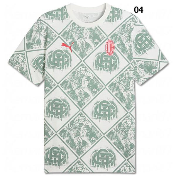 イタリア・セリエAの名門クラブ、ACミラン、大人/メンズ用Tシャツ。オフピッチウェアコレクション「FTBLCULTURE」のショートスリーブシャツ。グラフィックデザインがおしゃれな一着。素材：本体/天竺　衿/リブ品質：本体/コットン100％...